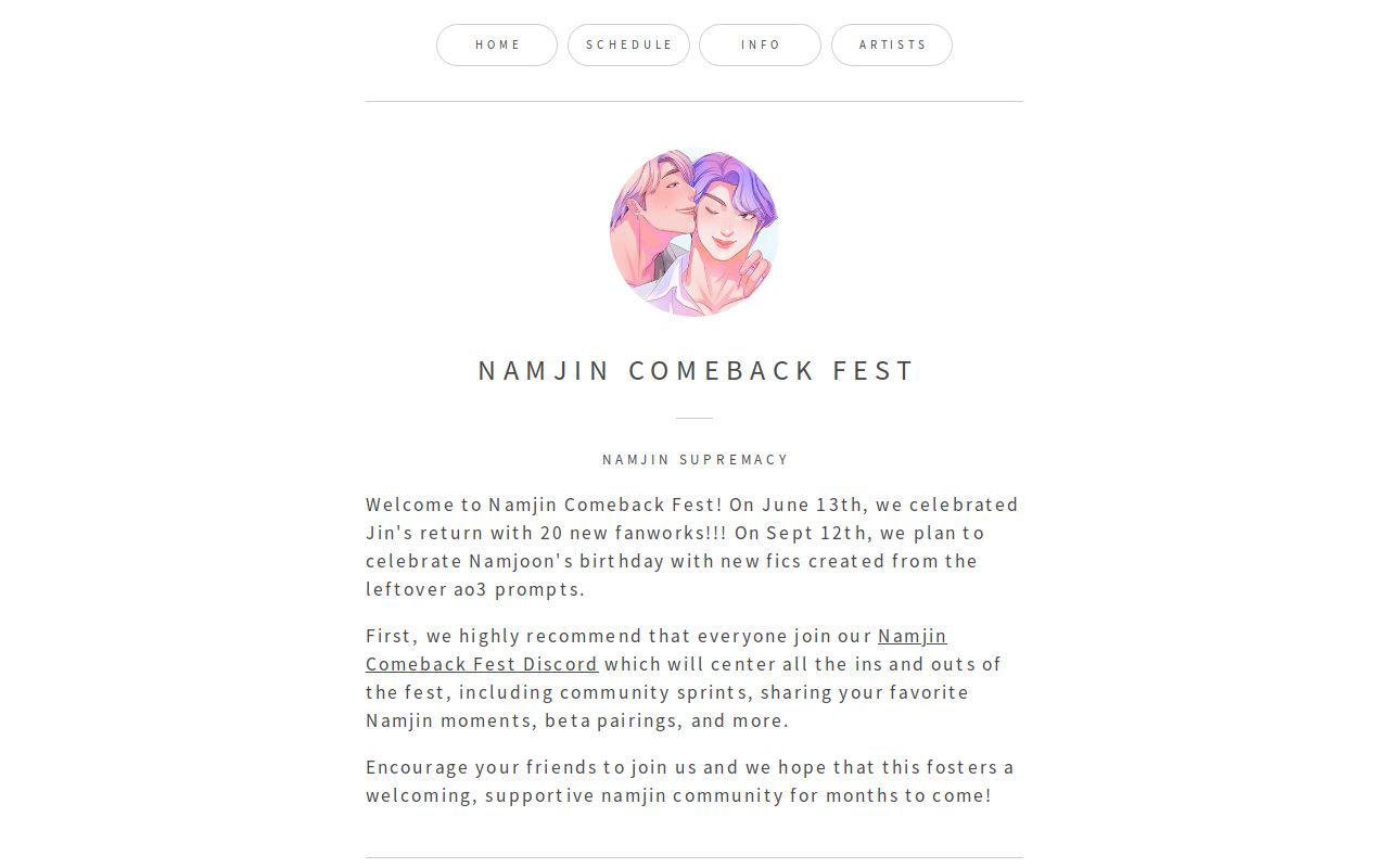 Namjin Comeback Fest